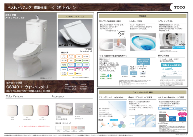 【トイレ】TOTO GG-J2のお手入れ方法・使い方、設備情報 – ブログ – 株式会社ベスト・ハウジング
